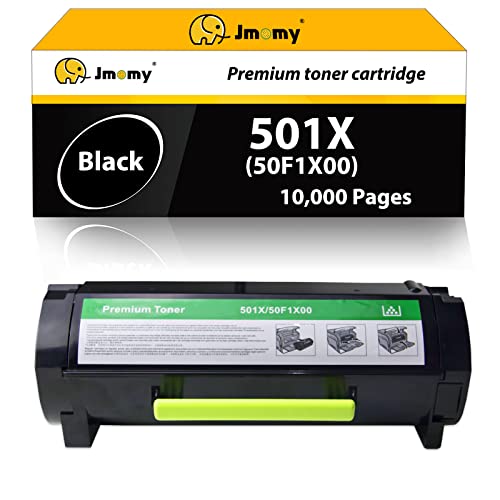 Jmomy 501X 50F1X00 Remanufactured Toner Cartridge Replacement for Lexmark 501X for MS410 MS410dn MS415 MS510 MS510dn MS610 MS610dn Series Printer(10,000 Pages, Black, 1 Pack)