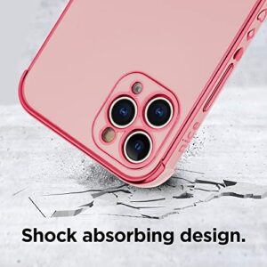 KANGHAR iPhone 11 Pro Case for Women Girl, Plating Edge Cute Love Heart Soft TPU Bumper with 4 Corners Shockproof Protection Phone Case Cover for iPhone 11 Pro 5.8 Inch(Pink)