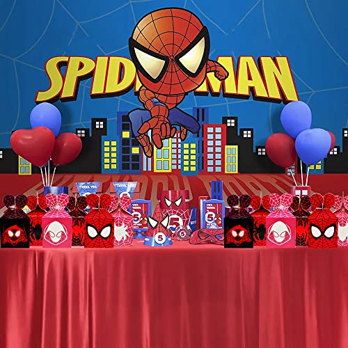 18 PCS Miles Morales Birthday Party Favor Boxes Spider Amazing Friends Party Candy Gift Boxes Spider Goodie Boxes for Birthday Party Decorations and Supplies