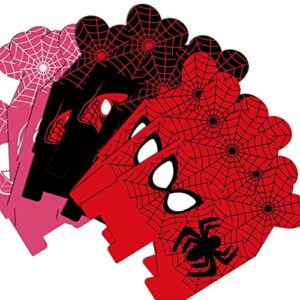 18 PCS Miles Morales Birthday Party Favor Boxes Spider Amazing Friends Party Candy Gift Boxes Spider Goodie Boxes for Birthday Party Decorations and Supplies