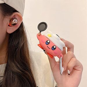 PVC Earphone Case for Samsung Galaxy Buds2 pro/Galaxy Buds Live(2020)/Galaxy Buds pro(2021)/Galaxy Buds 2 (2022) Charging Box,3D Cute Cartoons Anime Full Body Protective Cover with Keychain (Cook)