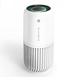 car air purifier, mini portable air purifier with h13 true hepa filter for purified smoke, pollen, dust, odor for bedroom kid’s room office desktop car