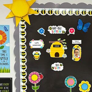 CTP Birthday Bees Mini Bulletin Board Set for Classroom (Creative Teaching Press 10688)