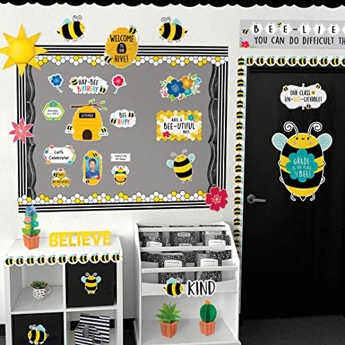 CTP Birthday Bees Mini Bulletin Board Set for Classroom (Creative Teaching Press 10688)