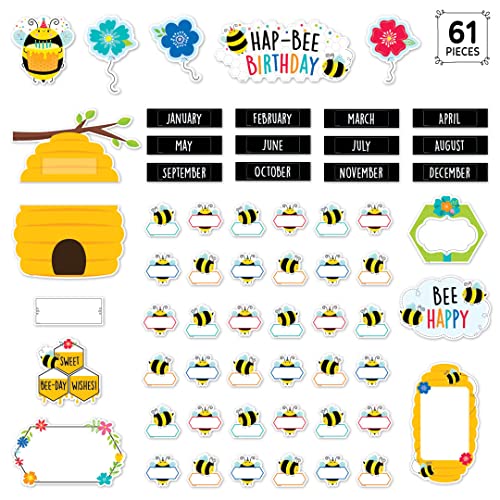 CTP Birthday Bees Mini Bulletin Board Set for Classroom (Creative Teaching Press 10688)