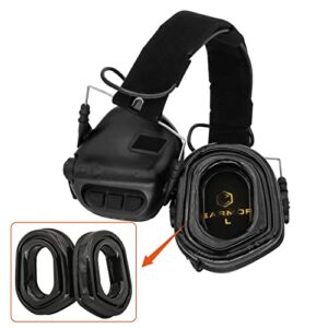 COMBATGEAR Gel earpads replacemnt compatible with Earmor OPSMEN Electronic Shooting Earmuffs M31 M32 tactical headsets