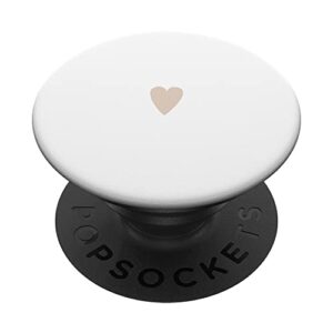 sand / beige / tan hand drawn heart minimalist love popsockets standard popgrip