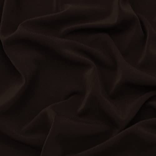 Texco Inc 60" ITY Heavy Stretch Jersey Knit Maternity, Swimwear, Apparel, DIY Fabric, Coffee 5 Yards