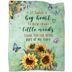 FAIVHSO Happy Retirement Gifts Teacher's Day Gifts Teacher Gifts Blanket for Women - Thank You Gifts for Teacher, Graduation Retirement Thanksgiving for Teacher Throw Blankets 60" x 50"