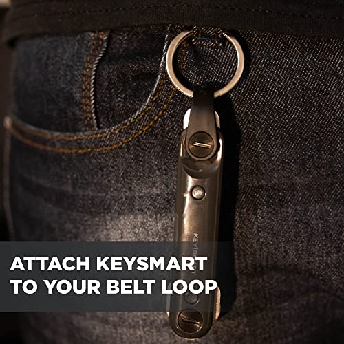 KeySmart Key Rings - Pack of 3 Flat Key Chain Rings for Key Attachment - Easy Opening and Closing Round Split Metal Key Rings for Keychains - Slim & Durable Large, Medium and Small Rings…