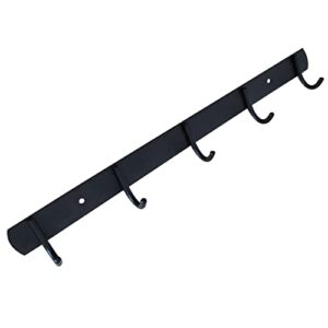 sununico modern coat rack wall mount with 5 hooks, heavy duty metal coat rack hook for towel robes hat coats purse