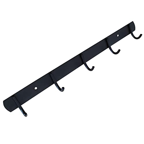 SUNUNICO Modern Coat Rack Wall Mount with 5 Hooks, Heavy Duty Metal Coat Rack Hook for Towel Robes Hat Coats Purse