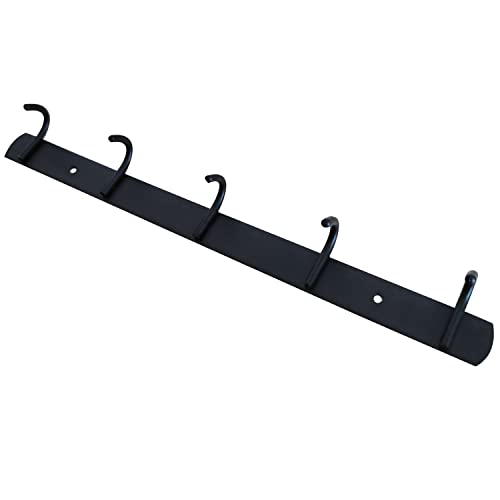 SUNUNICO Modern Coat Rack Wall Mount with 5 Hooks, Heavy Duty Metal Coat Rack Hook for Towel Robes Hat Coats Purse