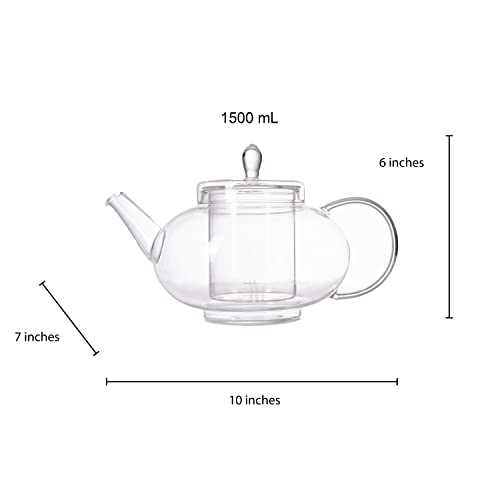 LEMONSODA Glass Kettle (Tea Pot (1500 mL))