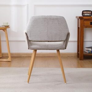 Velvet Vanity Chair Furry Desk Chair with Metal Legs Makeup Chair with Hollow Backrest Comfy Office Computer Chair Desk Chair no Wheels Arm Chair for Bedroom Living Room Accent Task Chair