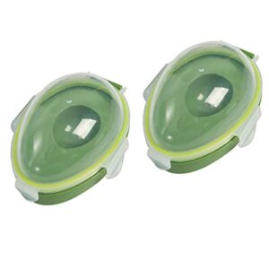 hemoton avocado keeper, 2 pieces reusable avocado storage container, avocado saver, avocado cover avocado holder organizer for refrigerator fridge to keep avocado fresh