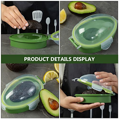 Hemoton Avocado Keeper, 2 Pieces Reusable Avocado Storage Container, Avocado Saver, Avocado Cover Avocado Holder Organizer for Refrigerator Fridge to Keep Avocado Fresh