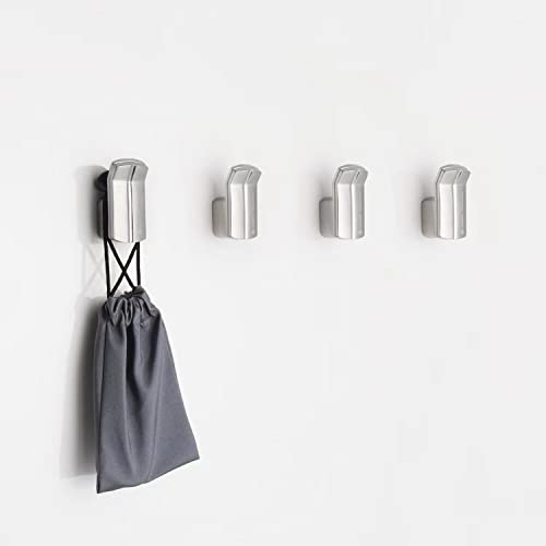 W AWESTEE Bathroom Towel Coat Robe Hook Holder 4 PCS SUS 304 Stainless Steel Silver Wall Mounted Heavy Duty