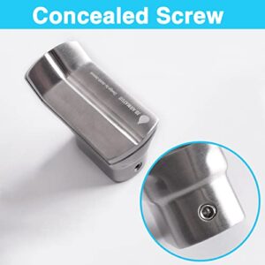 W AWESTEE Bathroom Towel Coat Robe Hook Holder 4 PCS SUS 304 Stainless Steel Silver Wall Mounted Heavy Duty