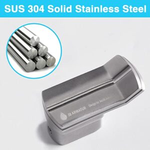 W AWESTEE Bathroom Towel Coat Robe Hook Holder 4 PCS SUS 304 Stainless Steel Silver Wall Mounted Heavy Duty