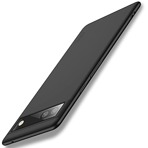 X-level Google Pixel 6A Case Ultra-Thin Slim Fit [Guardian Series] Phone Cases Soft Flexible TPU Matte Finish Coating Light Protective Back Cover for Pixel 6A-Black