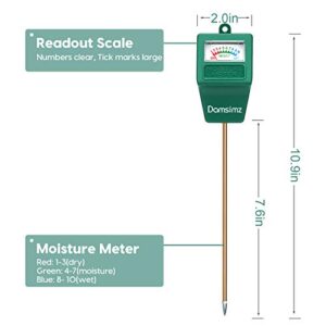 Damsimz 2 Packs Soil Moisture Meter for House Plants, Plant Water Meter, Plant Moisture Meter Soil Tester, Hydrometer for Plants Care, Gardening,Indoor & Outdoor Plants (No Battery Needed)