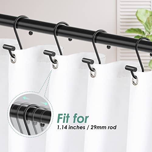 Myfolrena S Hooks 20 Pack and 12-Pack Curtain Shower Hooks