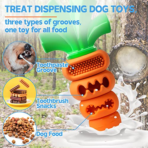 DORPETLY Dog Toys, Indestructible Dog Chew Toys for Aggressive Chewers, Durable Tough Dental Treat Dispensing Dog Toys for Large Medium Small Dogs (Large)