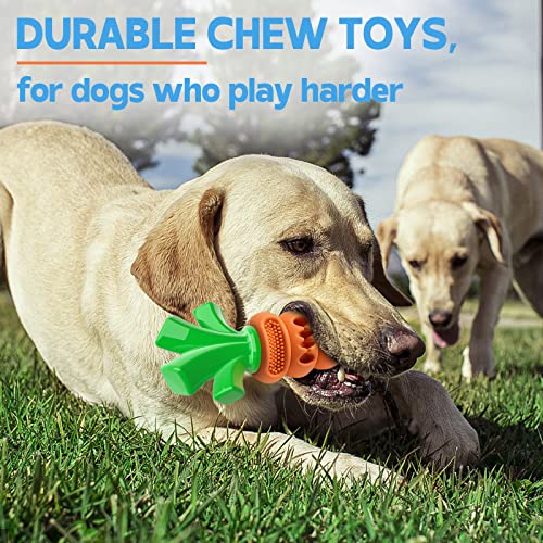 DORPETLY Dog Toys, Indestructible Dog Chew Toys for Aggressive Chewers, Durable Tough Dental Treat Dispensing Dog Toys for Large Medium Small Dogs (Large)