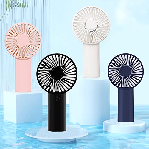 WANGDAJIEDIAN Handheld Fan, Portable Fan with USB Rechargeable Battery, 3 Speed 8-20 Hours Working Time for Indoor, Outdoor, Makeup, Travelling, Camping, Summer Gift for Men Women