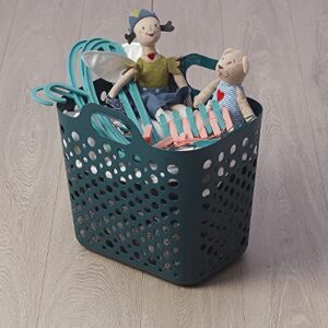 I-K-E-A SLIBB Flexible Laundry Basket, Turquoise Easy to Carry