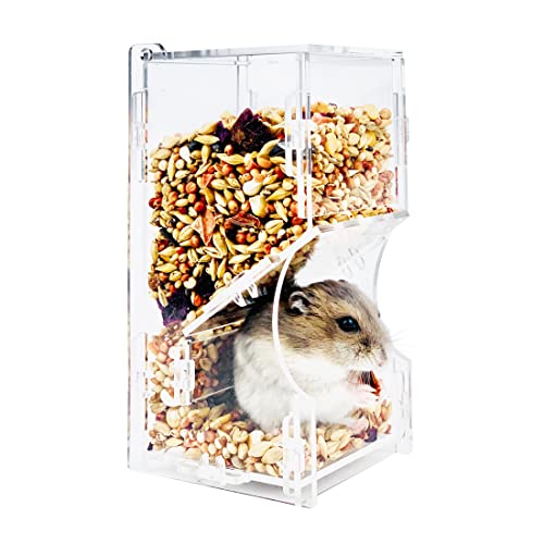 Hamster Automatic Feeder Guinea Pig Food Bowl Guinea Pig Accessories Assembled Fixed Food Bowl for Mouse Guinea Pig Parrots Mini Chinchilla Hedgehog Hamster Small Animal