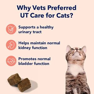 Vets Preferred Cat Urinary Tract Chews – UT Care Health Soft Chews – Supports Healthy Urinary Tract – Promotes Normal Bladder and Kidney Function - Chicken Flavored - for All Cat Sizes - 60 Count