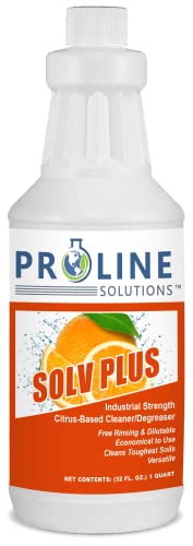 Proline Solutions SOLVE PLUS- 96.8% Pure D-Limonene. Bio-Degradable Solvent, Cleaner, Degreaser, Carpet Cleaner and much more!