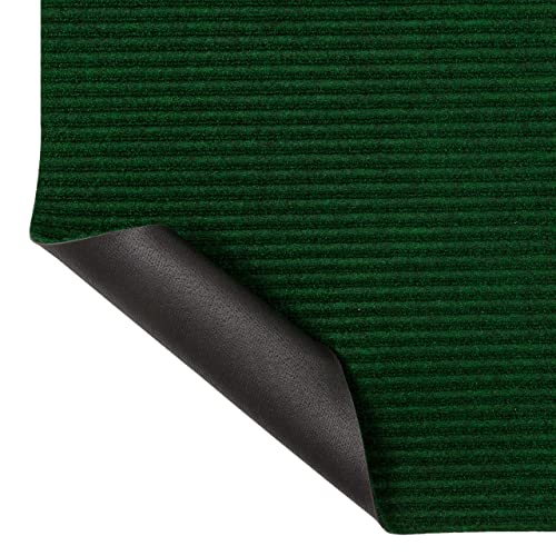 Mohawk Home Utility Floor Mat Solid Dark Forest Green (2' x 5') Perfect for Garage, Entryway, Porch, and Laundry Room