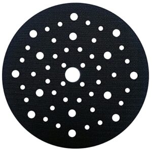 toromp 6 inch 53 hole 12 mm thickness soft hook and loop pad interface car body repair buffing & polishing sponge cushion pad interface buffer pad for festool sander