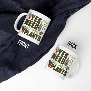 Plants Lover Gifts for Women Coffee Mugs, Plant Mom Mug, Plant Mug, Plant Mug For Plant Lovers, Funny Plant Gifts Plant Addict Coffee Mug for Plant Themed Gift for Christmas Birthday