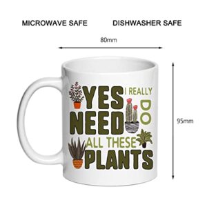 Plants Lover Gifts for Women Coffee Mugs, Plant Mom Mug, Plant Mug, Plant Mug For Plant Lovers, Funny Plant Gifts Plant Addict Coffee Mug for Plant Themed Gift for Christmas Birthday