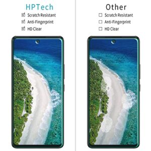 HPTech (2 Pack) Designed for Samsung Galaxy A53 5G Tempered Glass Screen Protector, Support Fingerprint Reader, Anti Scratch, Bubble Free, Case Friendly