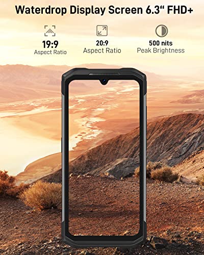 DOOGEE S98 PRO Rugged Smartphone, 8GB+ 256GB Android 12, Thermal Imaging Camera, 48MP 20MP Night Vision Camera, 6000mAh Big Battery, FHD IP68 Waterproof Cell Phone, NFC