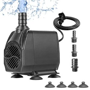 yofoths submersible water pump 35w/40w 800gph ultra quiet fountain pump 3000l/h 10ft high lift pump for aquarium, fish tank, pond, hydroponics, statuary