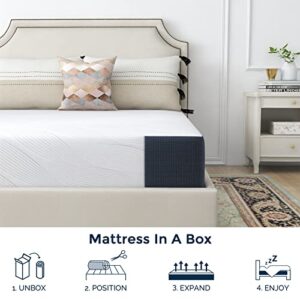 LIFERECORD Twin Mattress, 10 Inch Memory Foam and Innerspring Hybrid Mattress, Gel Infused Mattress, Medium Firm Twin Size Mattress in a Box, Made in USA, CertiPUR-US Certified