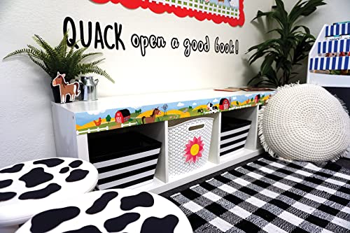 CTP Royal Blue Bold Stripes EZ Border for Classroom Bulletin Board Border for Classroom (Creative Teaching Press 10498)