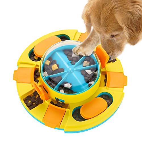 Aluckmao Dog Puzzle Toys for Dogs Mental Stimulation, Interactive Treat Dispensing Dog Toy, Dog Enrichment Food Toys