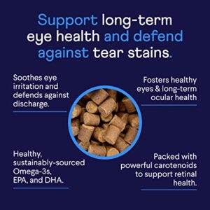 Finn Vision & Tear Stain Support for Dogs - Lutein, Beta-Carotene, and Tear Stain Defense