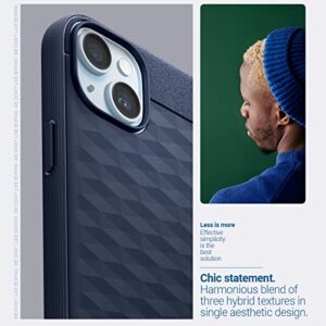 Caseology Parallax Mag Case [Built-in Magnet] Designed for Magsafe Compatible with iPhone 14 Case 5G (2022) with iPhone 13 (2021) - Midnight Blue