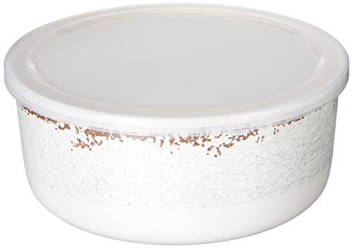 Gibson Home Mauna Melamine 8 Piece Nesting Food Storage Set W/PP Lid- 54OZ, 40OZ, 27OZ, 19OZ – Ice White (135400.08)