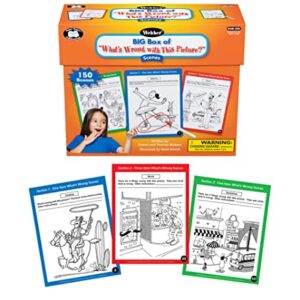 Super Duper Publications | Webber® Big Box of “What’s Wrong with This Picture?” Scenes | Critical Thinking Skills | Speech and Language Resource