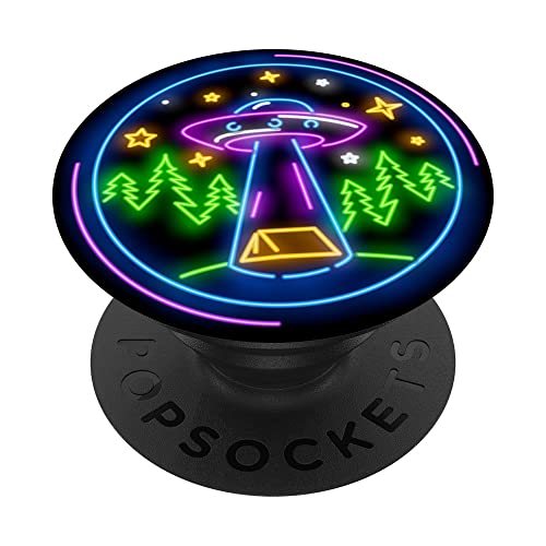 Cool Camping Stuff & Gear Alien Abduction for UFO Hunters PopSockets Swappable PopGrip