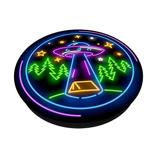 Cool Camping Stuff & Gear Alien Abduction for UFO Hunters PopSockets Swappable PopGrip